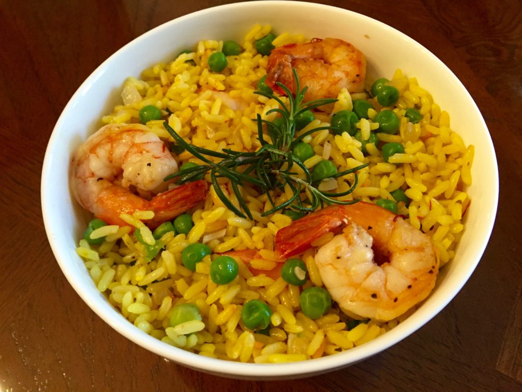 Saffron Shrimp Rice | Latinva